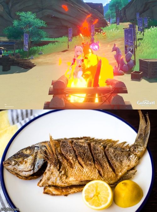 Call it a koko fish fry 🐟🔥 Genshin Impact | HoYoLAB