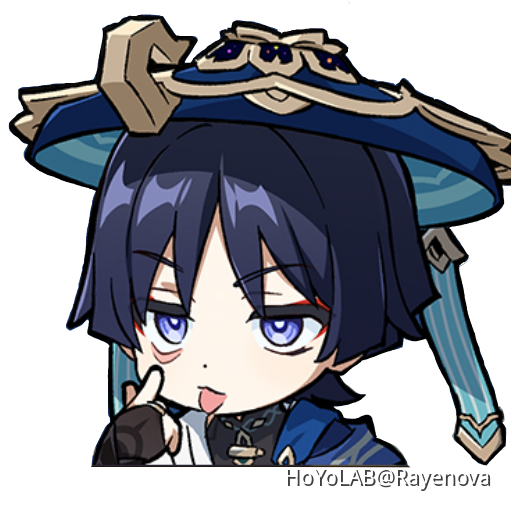 Scaramouche Chibi PNG Genshin Impact HoYoLAB