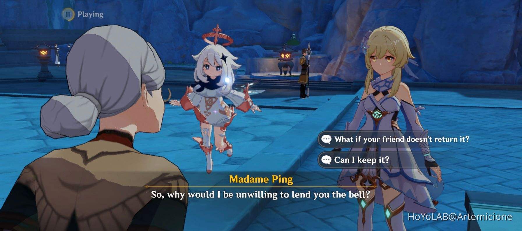 Liyue Archon Quest: Madame Ping and Zhongli (+ The Cleansing Bell) Genshin Impact | HoYoLAB