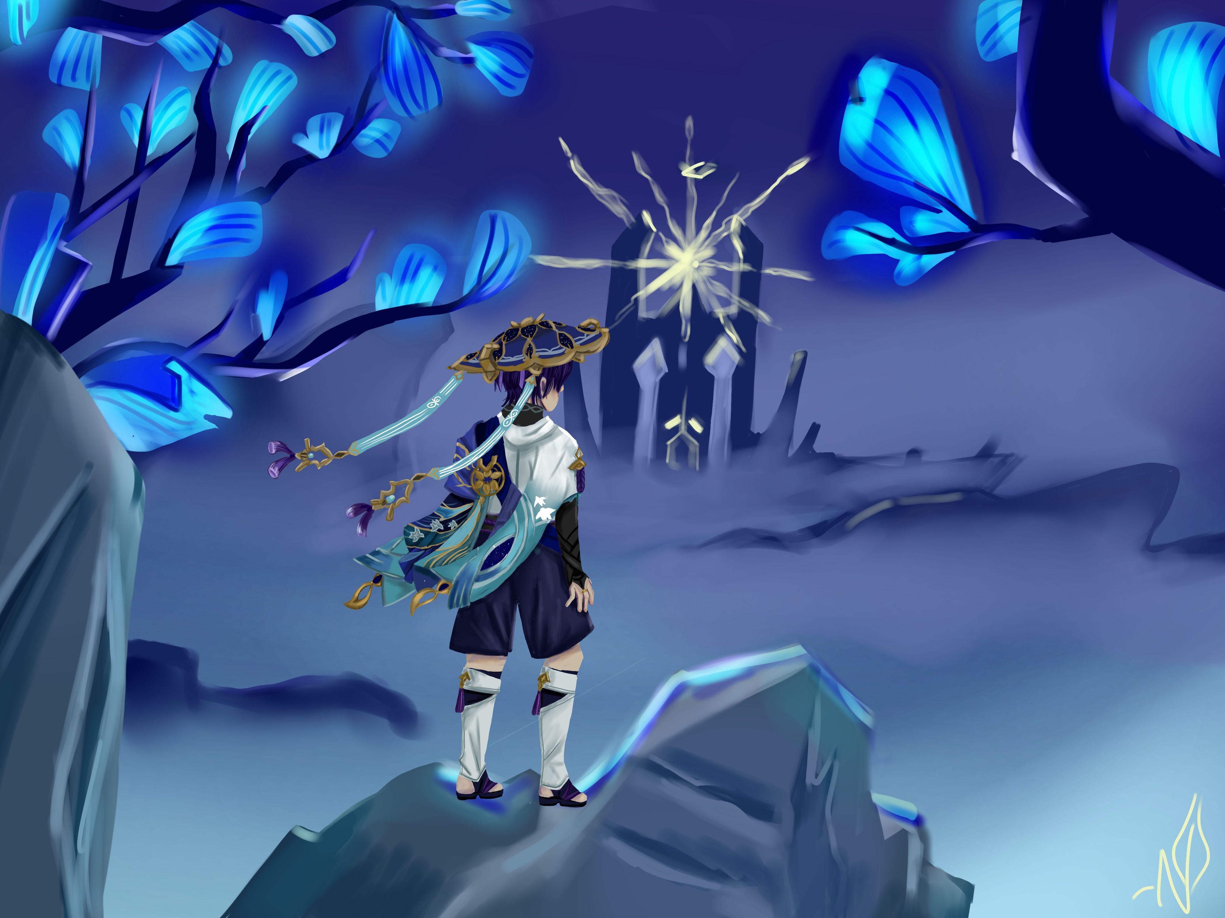 The Wanderer in Ekanomiya Genshin Impact | HoYoLAB