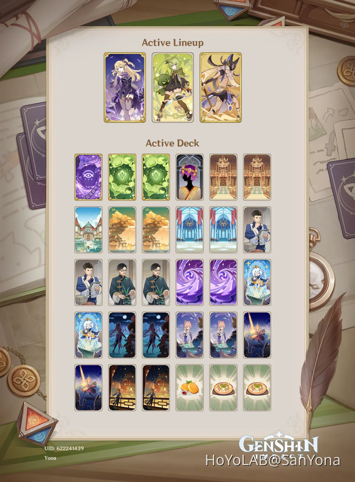 Recommended Genius Invokation TCG Character Cards: Cyno collei fischl ...