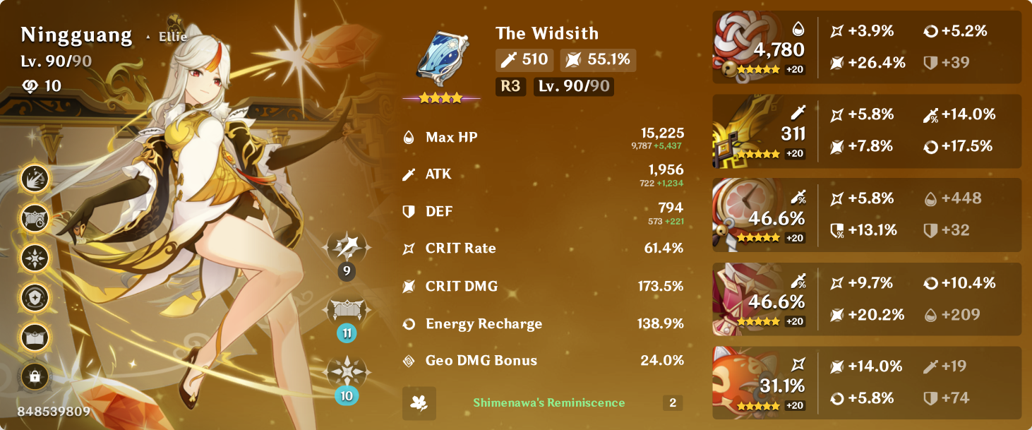 my build Genshin Impact | HoYoLAB