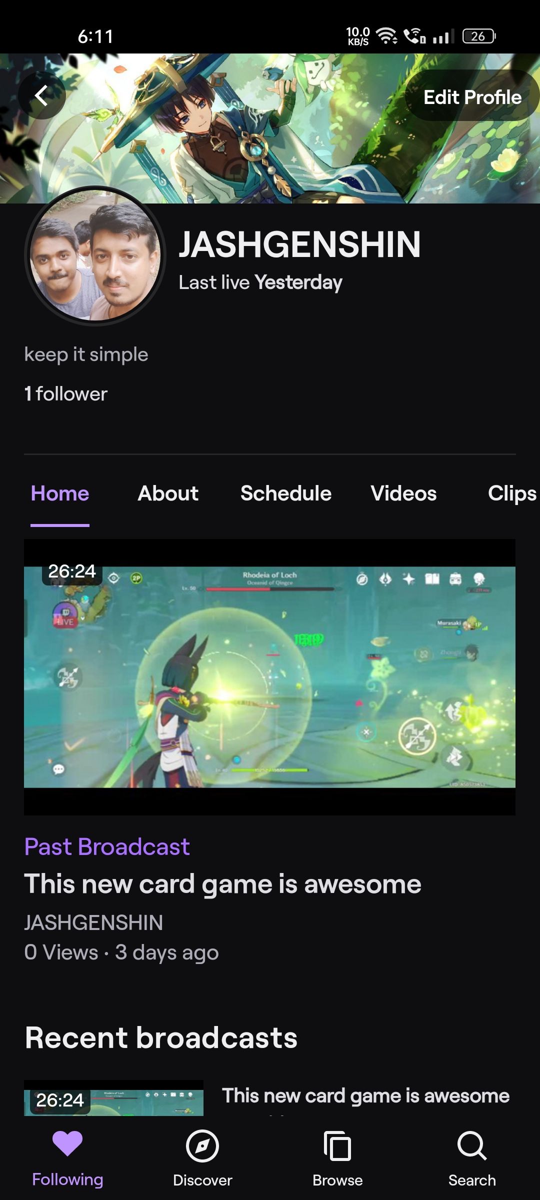 We are streaming now but at a very low budget.. Genshin Impact | HoYoLAB