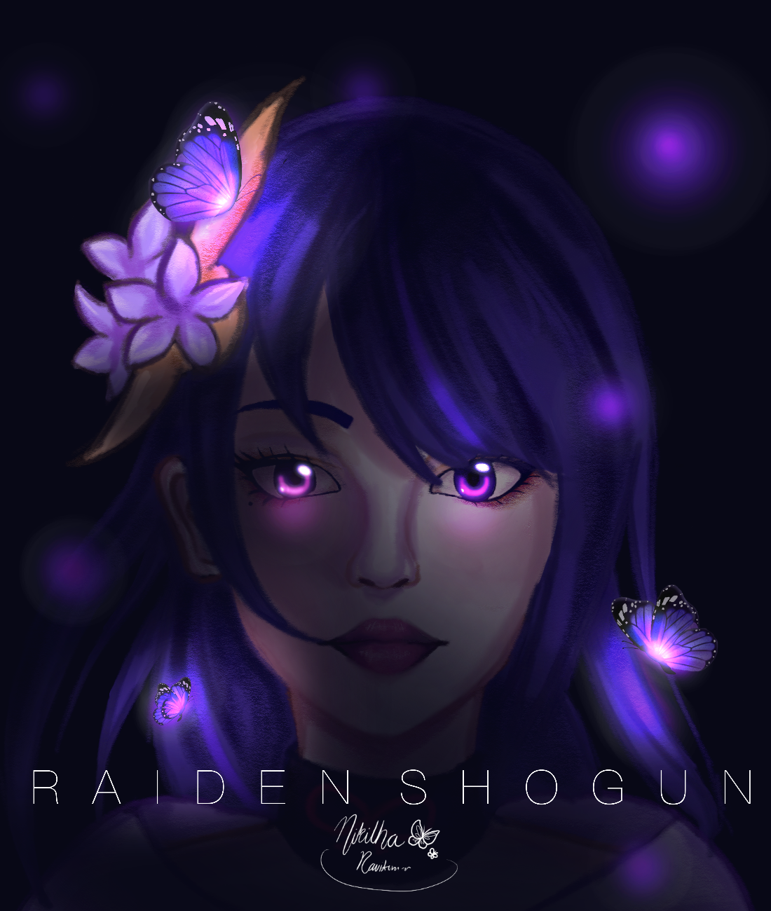 Submission for the Raiden Shogun Fanart Contest~ Genshin Impact | HoYoLAB