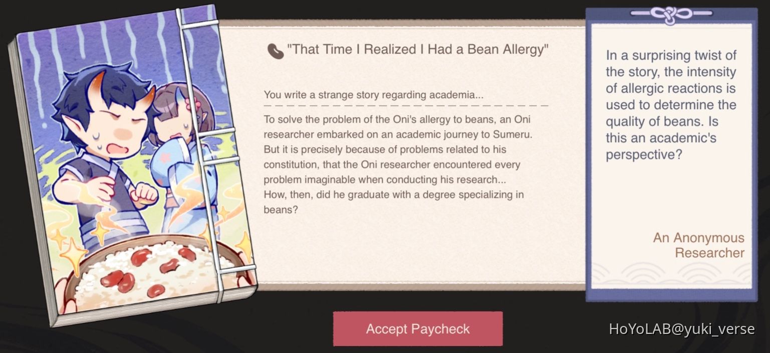 The Oni’s bean allergy😭 Genshin Impact | HoYoLAB