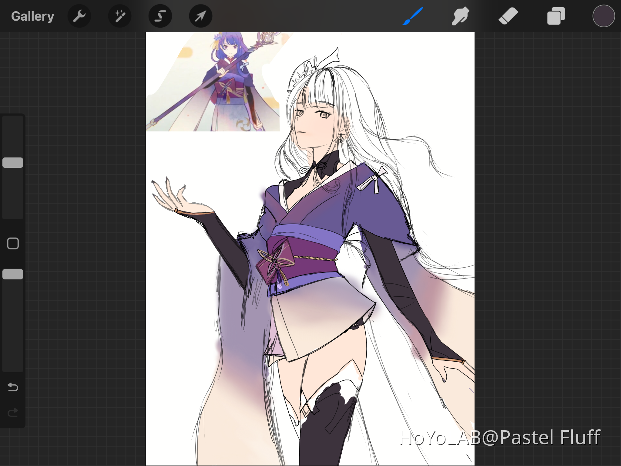 Raiden Ei rough sketch Genshin Impact | HoYoLAB