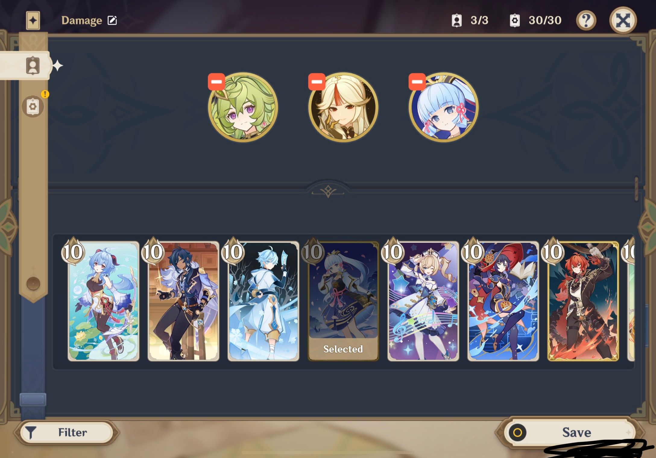 Recommended Genius Invokation TCG Character Cards + Character Card ...