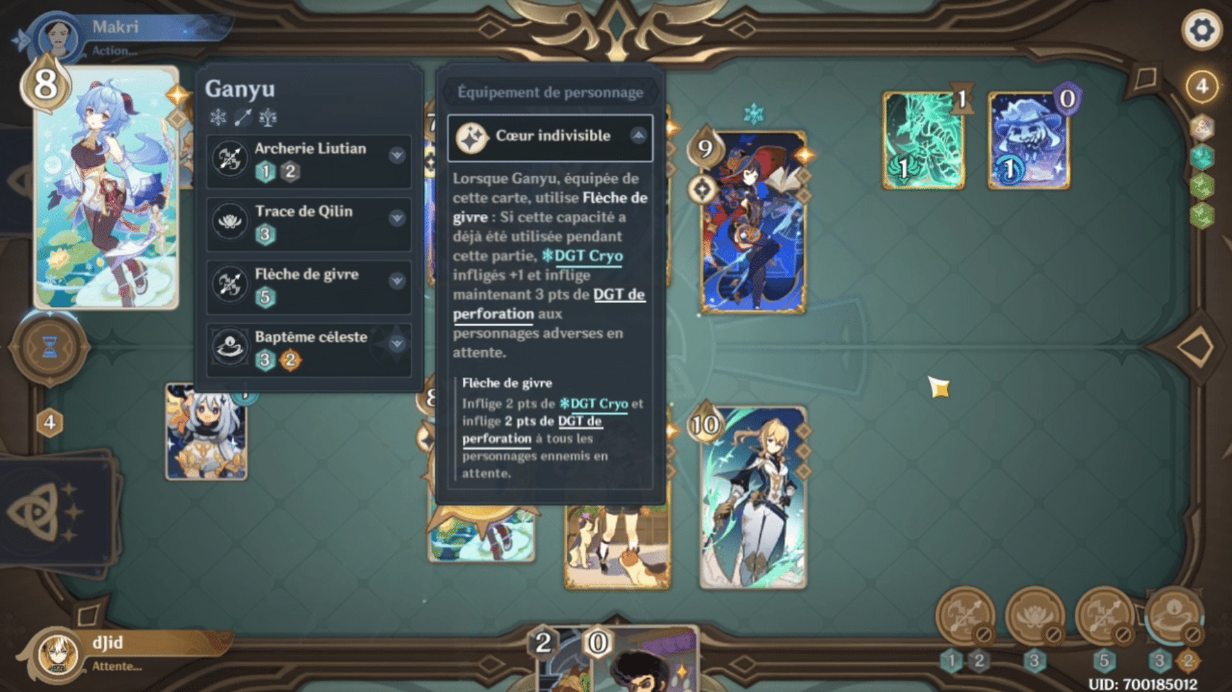 Recommandation de cartes de personnage de l'Invocation des Sept Ganyu ...