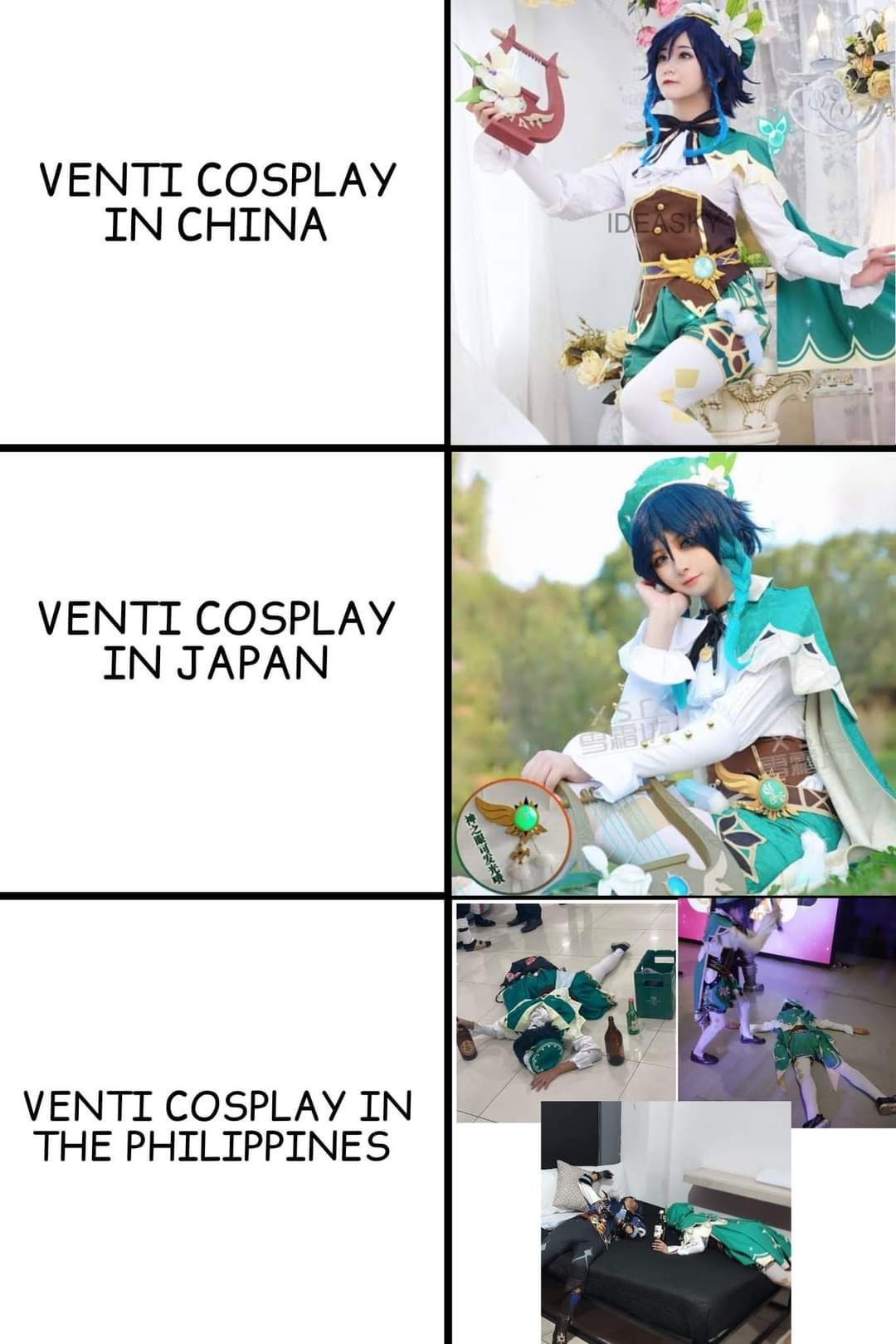 Venti Cosplays in different country Genshin Impact | HoYoLAB