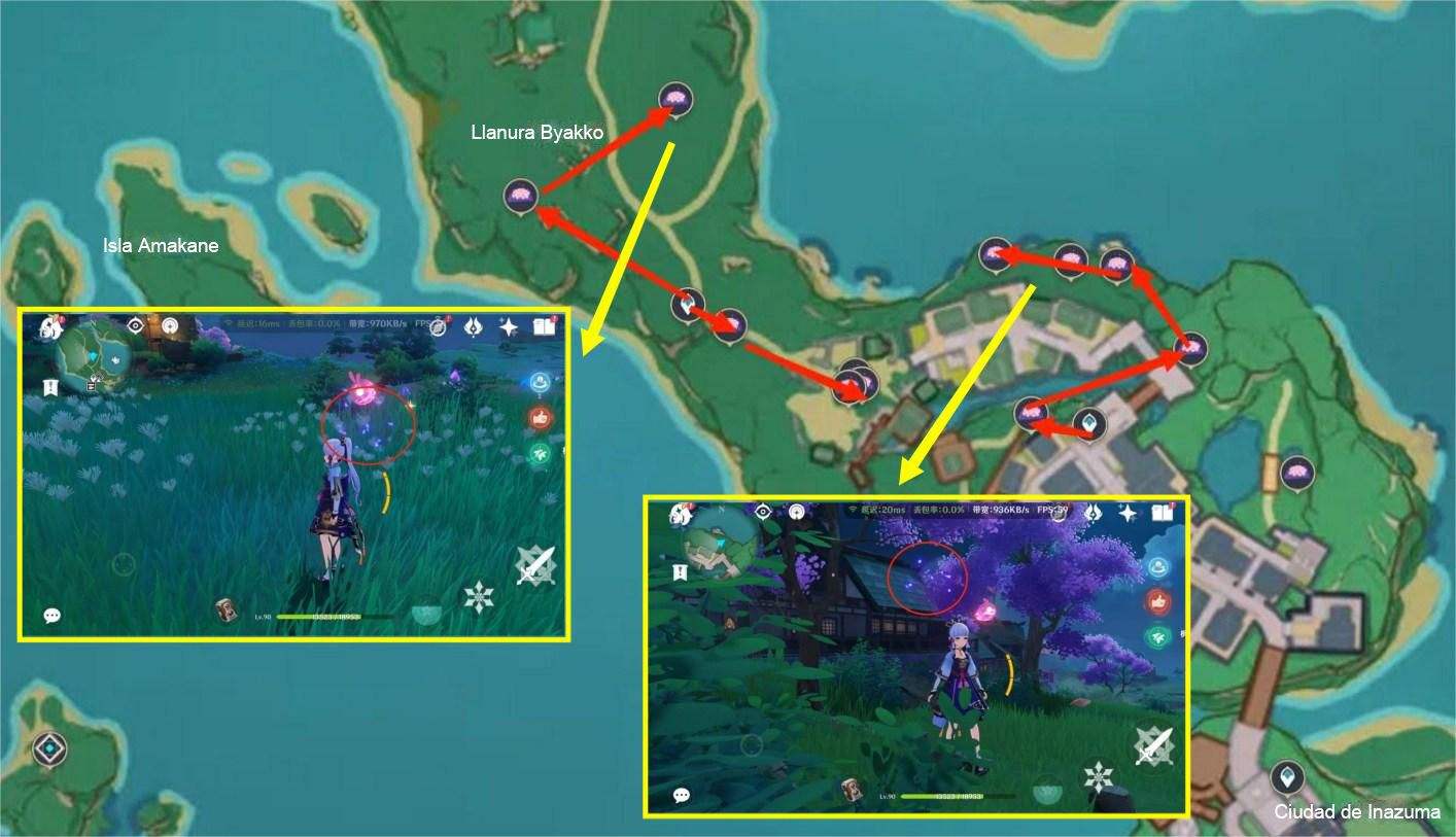 [Versión 3.3] Rutas para recoger Pétalos de cerezo rápi****nte: ¡63 ...