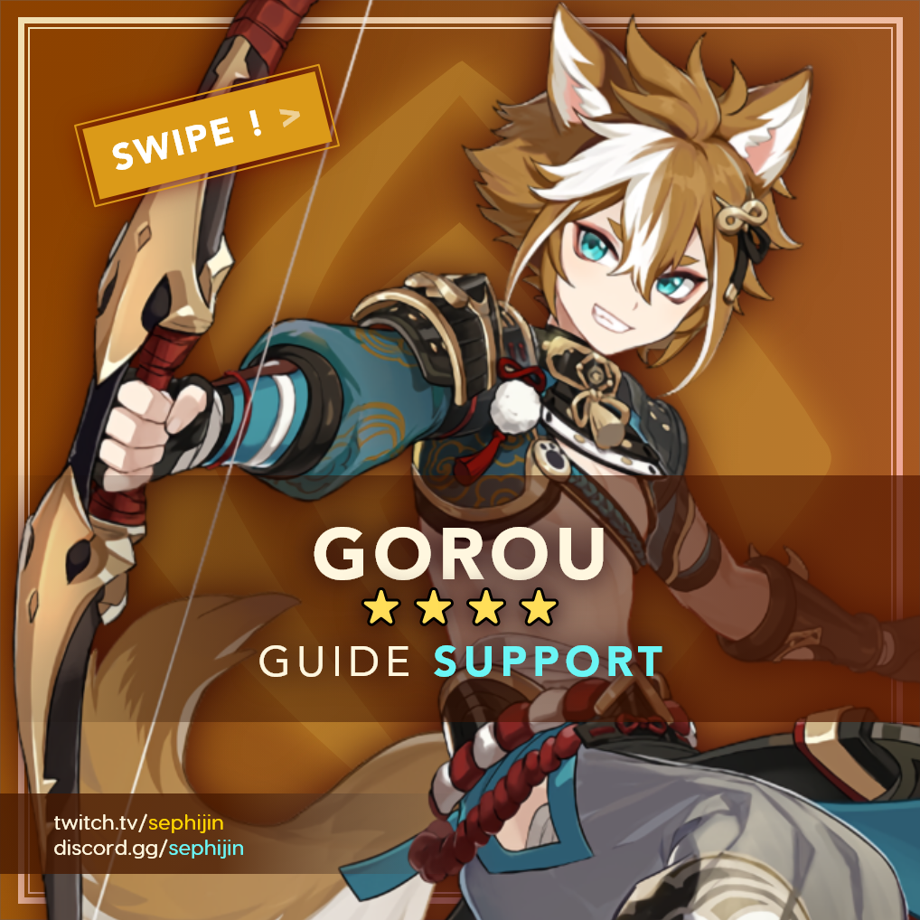 [Guides pour la version 3.3] Gorou support ! Genshin Impact | HoYoLAB