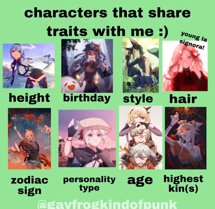 Characters that share traits with me!! Genshin Impact | HoYoLAB