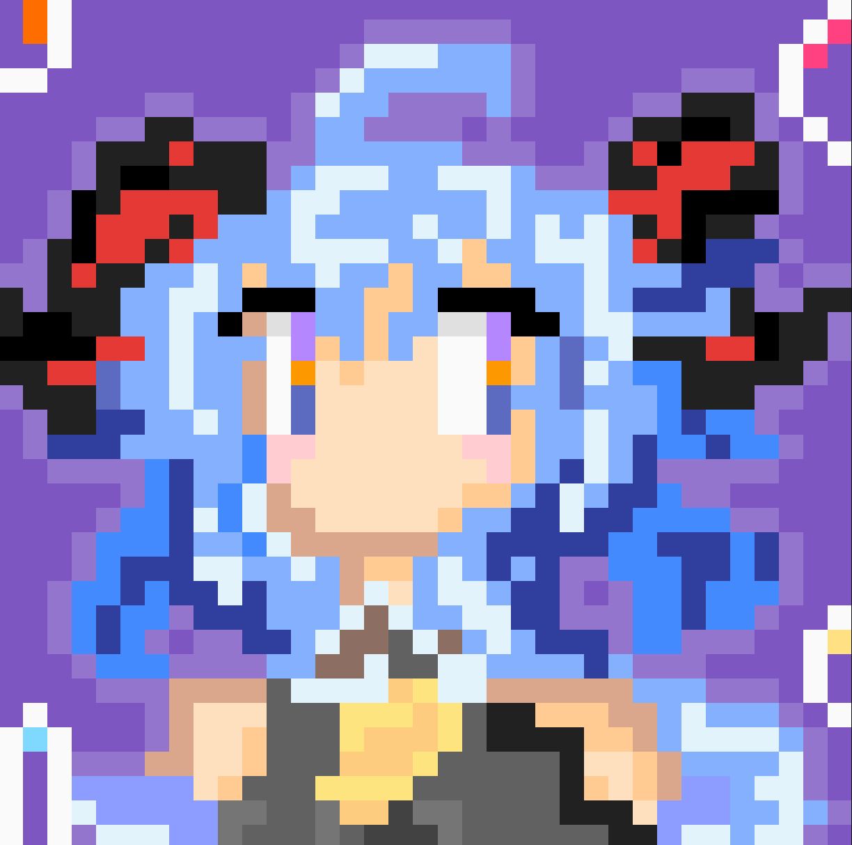 Pixel art Ganyu :) Genshin Impact | HoYoLAB