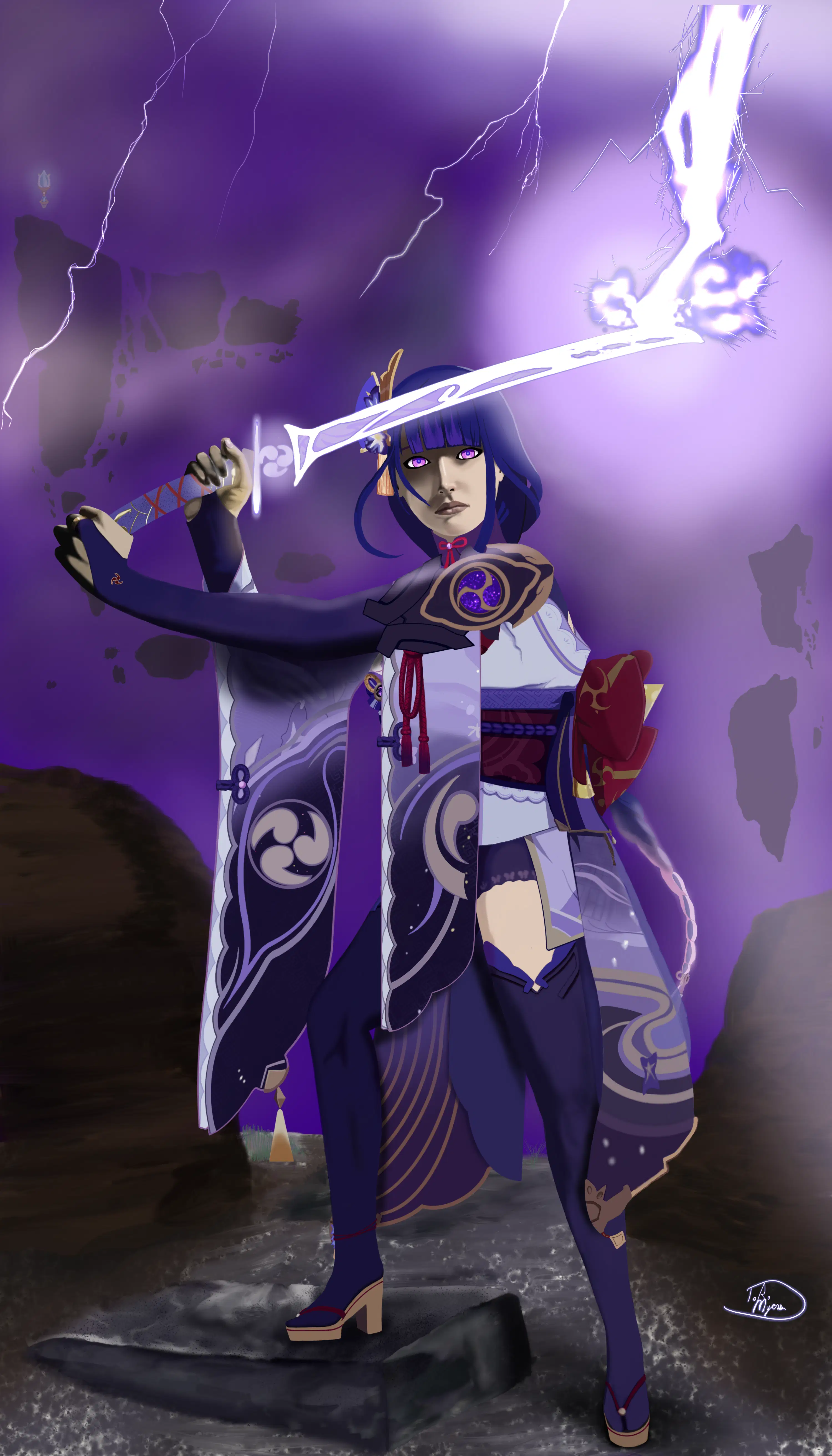 The Almighty Violet Thunder Genshin Impact | HoYoLAB