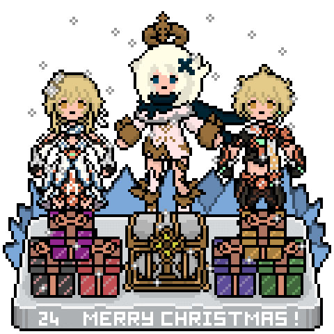 Pixelated Advent Calendar - Day #24 (Merry Christmas !) Genshin Impact ...