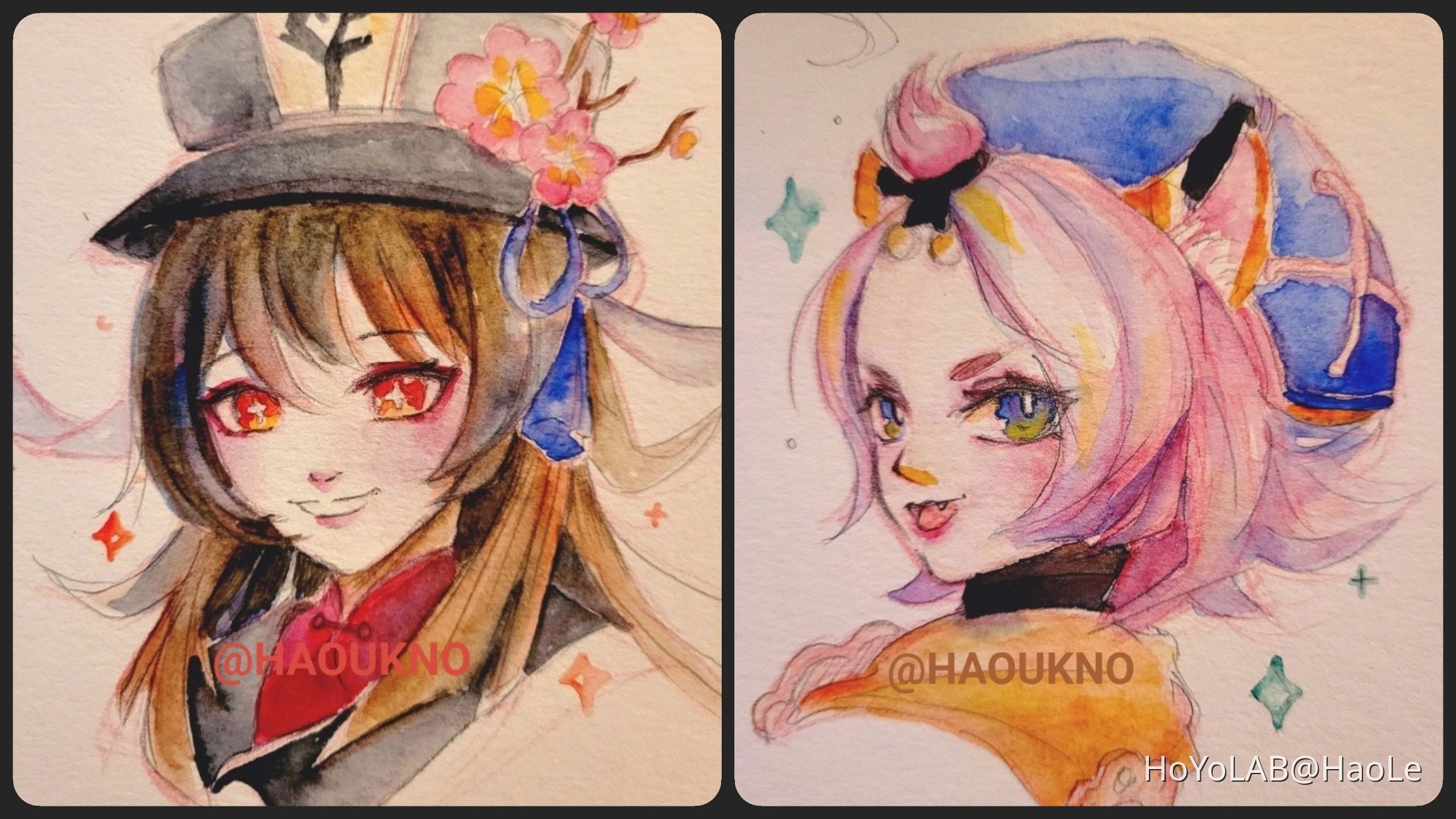 Watercolor Portraits Genshin Impact HoYoLAB watercolor-portraits-genshin-impact-hoyolab