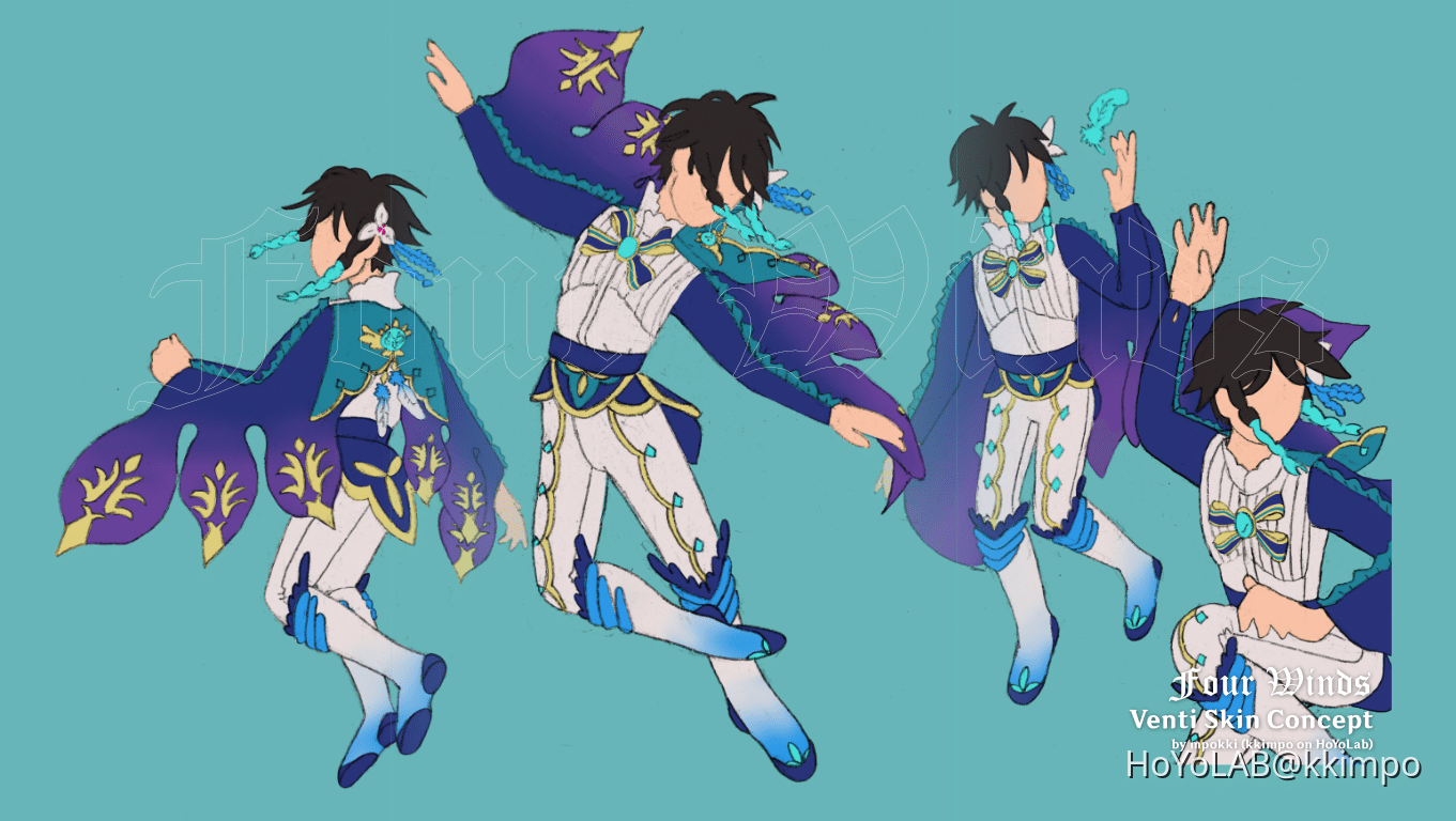 Venti FOUR WINDS Skin Concept Genshin Impact | HoYoLAB