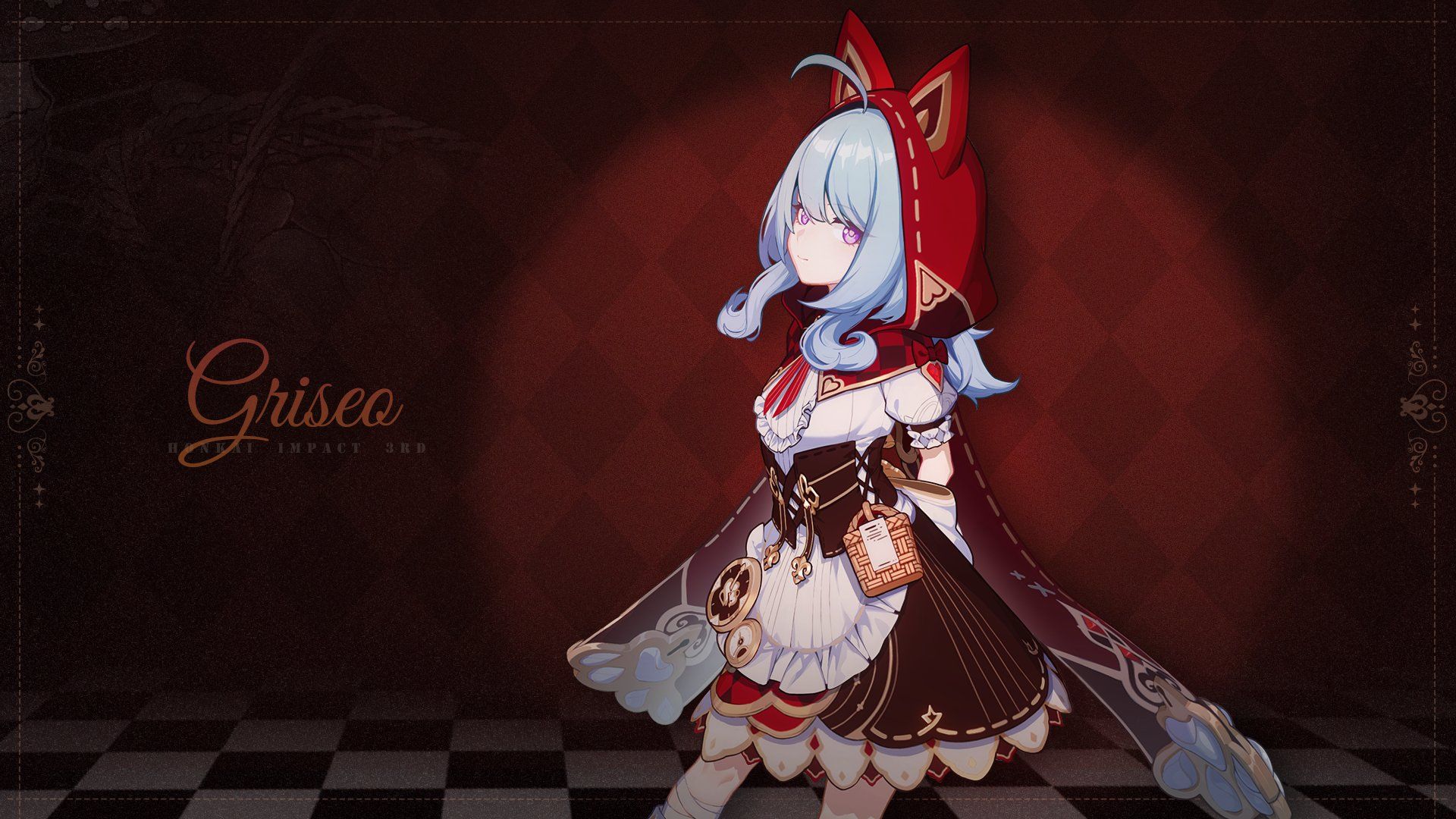 Griseo [Starry Impression] outfit Maroon Riding Hood Wallpaper Honkai Impact 3rd | HoYoLAB