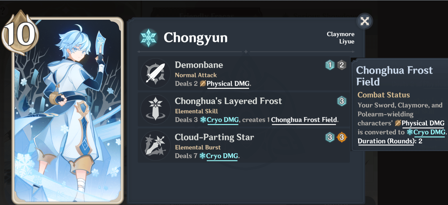 Recommended Genius Invokation TCG Character Cards - Diona / Ganyu ...