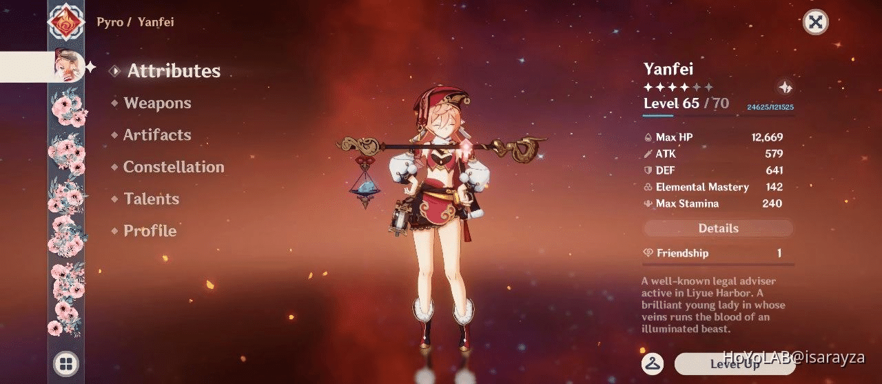 I got Yanfei character. Genshin Impact | HoYoLAB