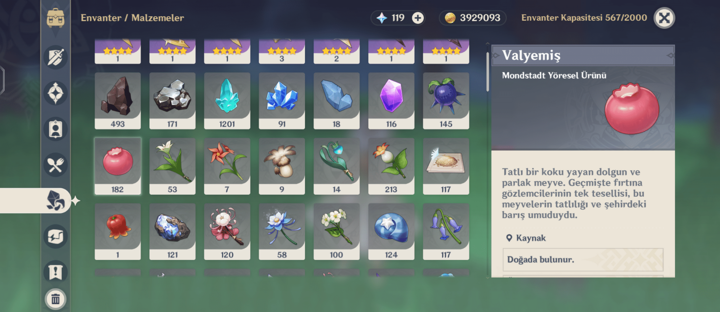 [Valberry] toplama kılavuzu hakkında bilgi edinin Genshin Impact | HoYoLAB