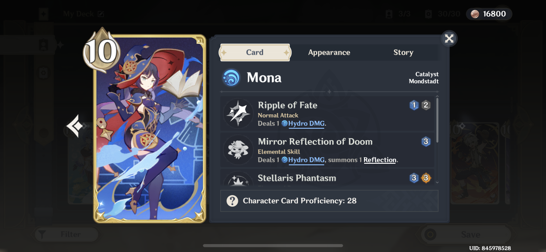 Recommend Genius Invokation TCG Character Cards: Mona, Keqing, and ...