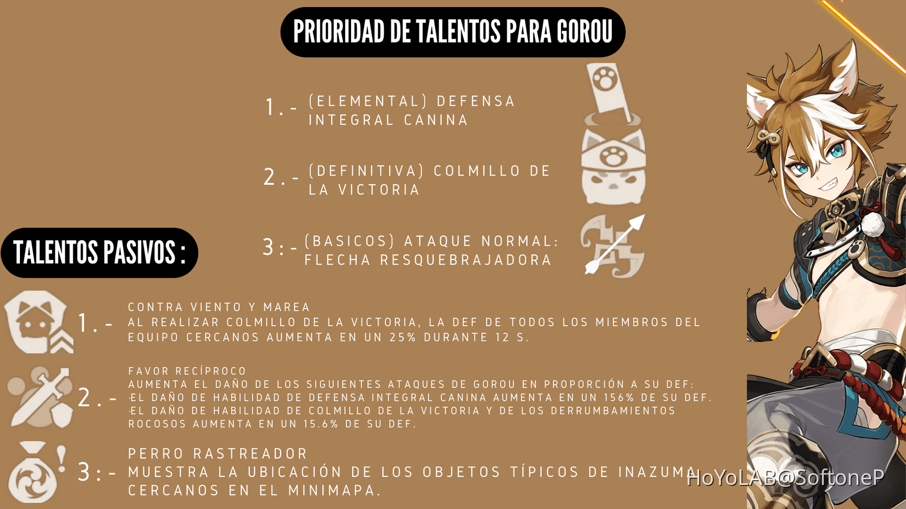 Build de Gorou [SubDps/Support] [Guía versión 3.3] | SoftoneP Genshin ...