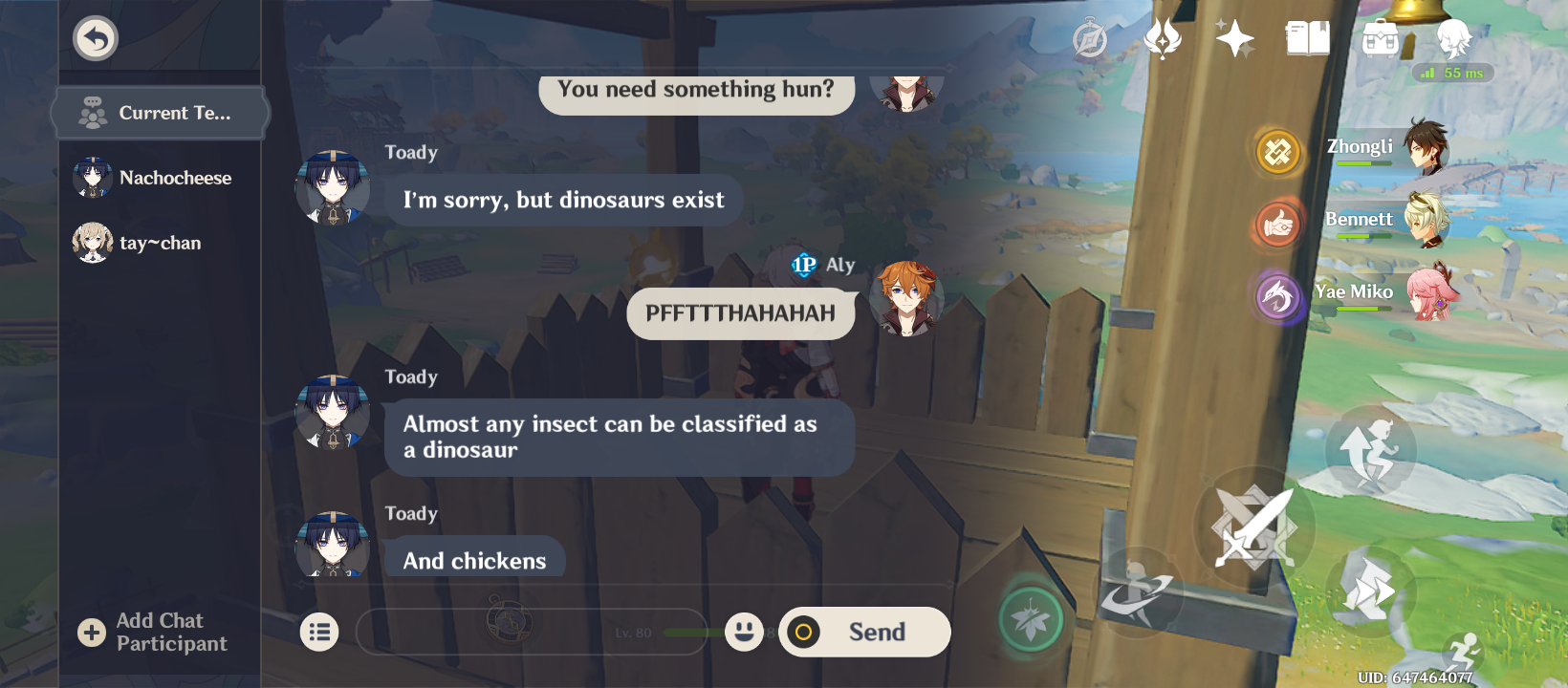 bio chat Genshin Impact | HoYoLAB