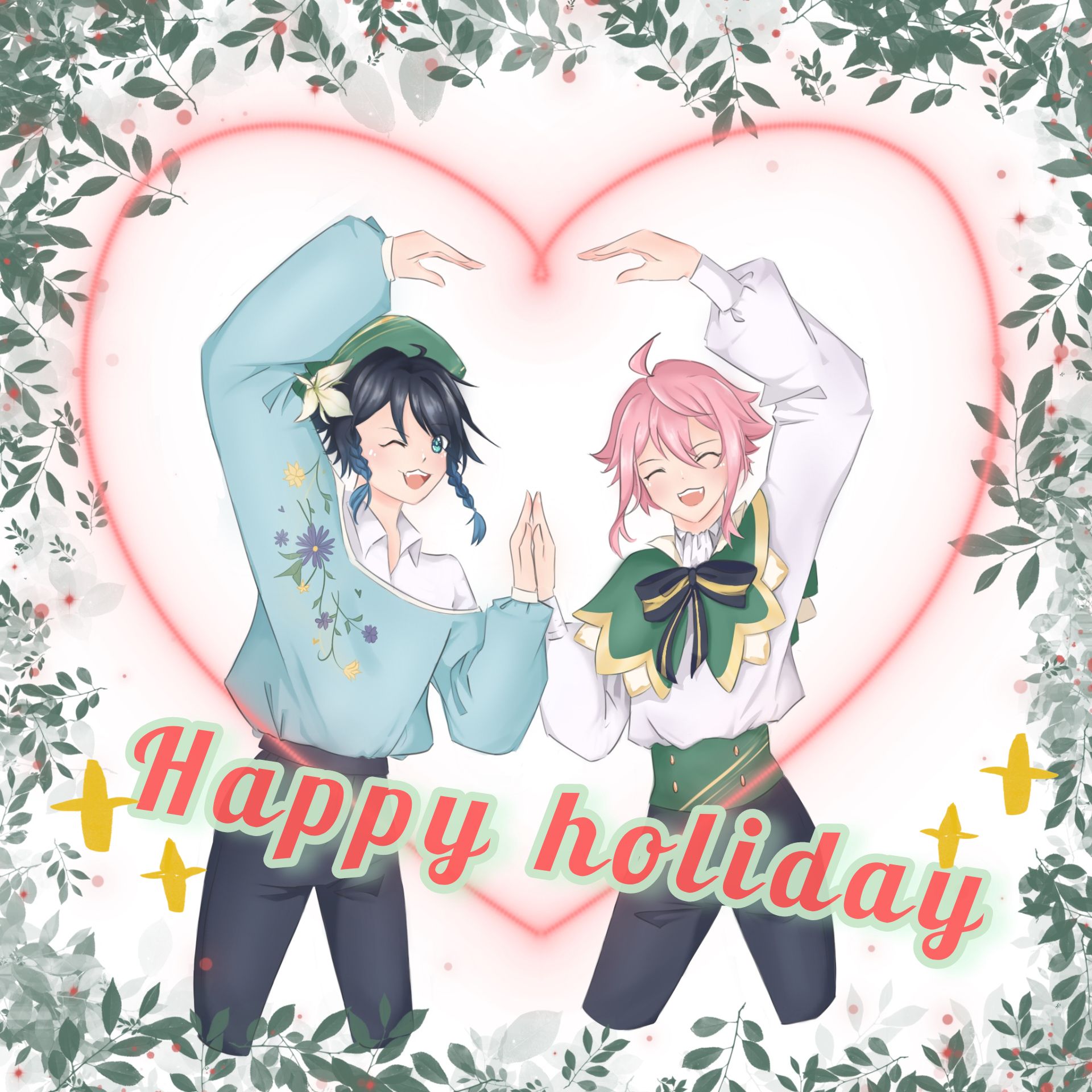 HAPPY HOLIDAY !!! genshin x enstars collab Genshin Impact | HoYoLAB