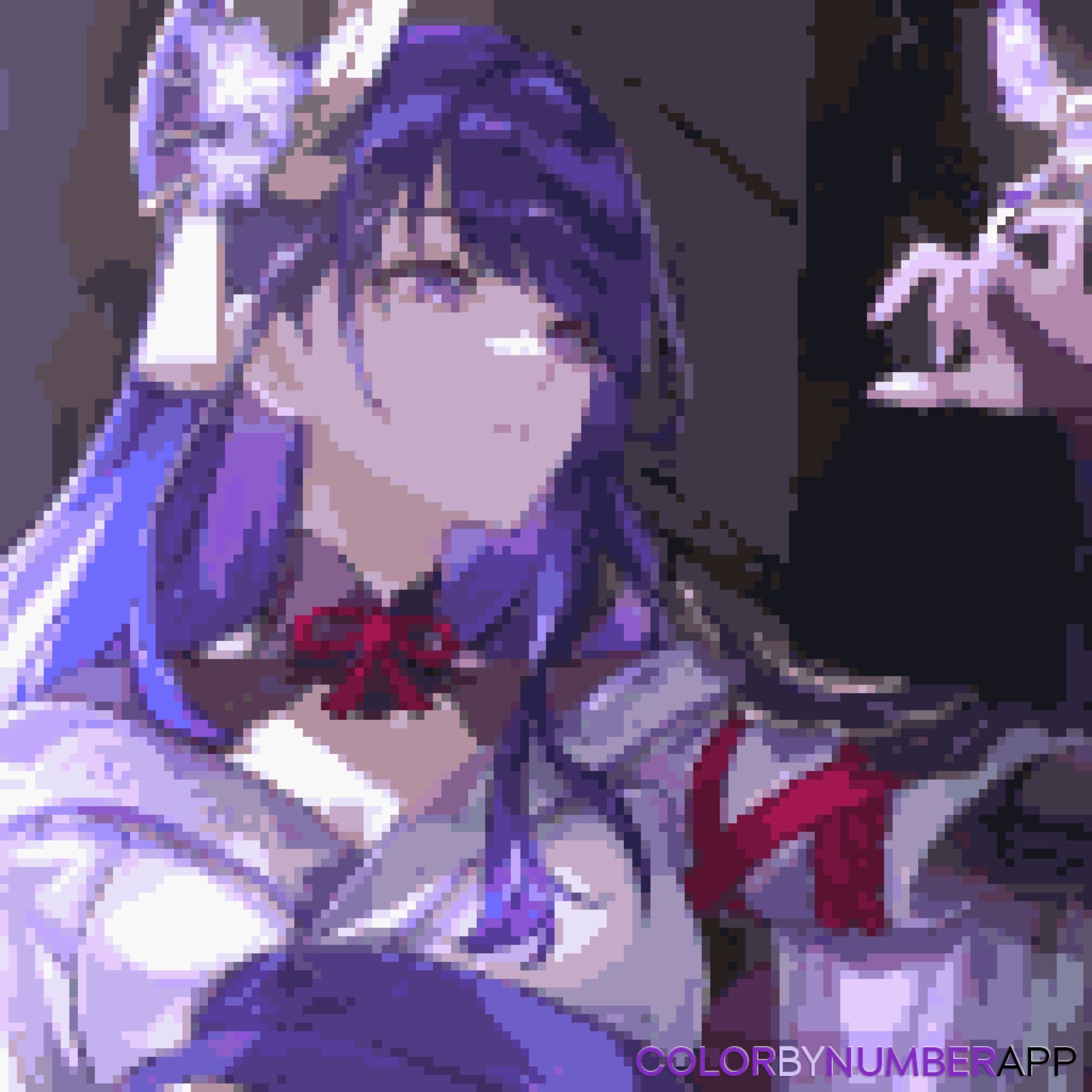 Raiden shogun pixel art Genshin Impact | HoYoLAB