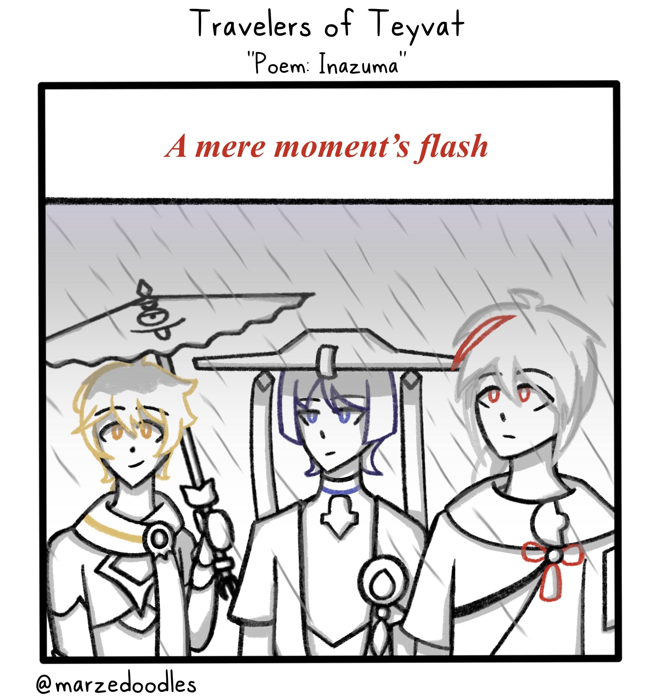 Travelers of Teyvat - “Poem: Inazuma” Genshin Impact | HoYoLAB