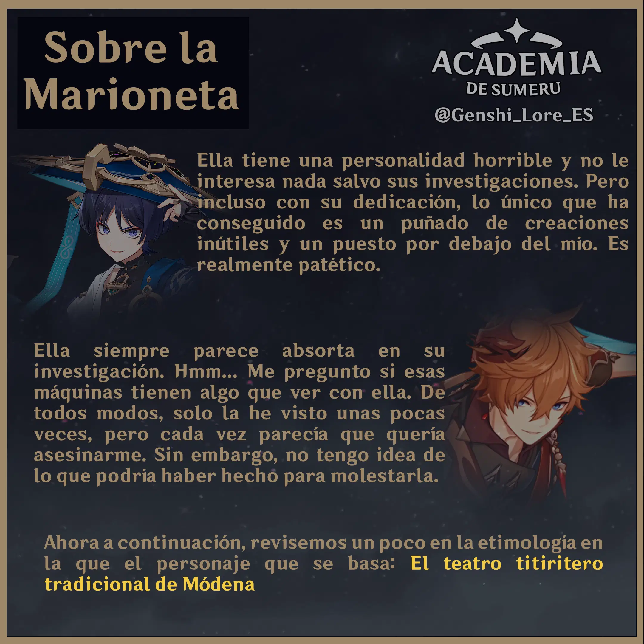 Sandrone, la títere de los Fatui Genshin Impact | HoYoLAB