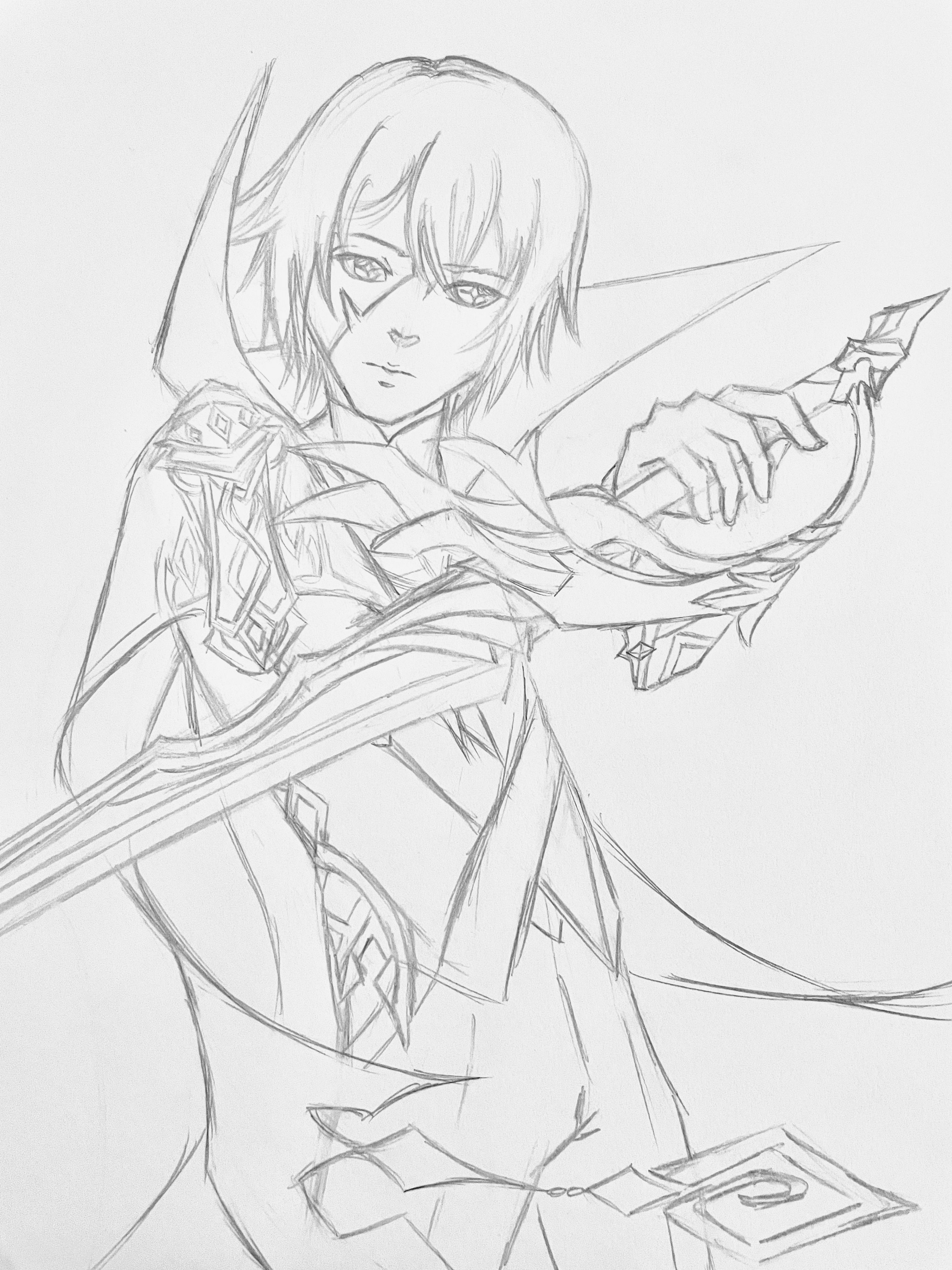 Dainsleif (sketch) Genshin Impact | HoYoLAB