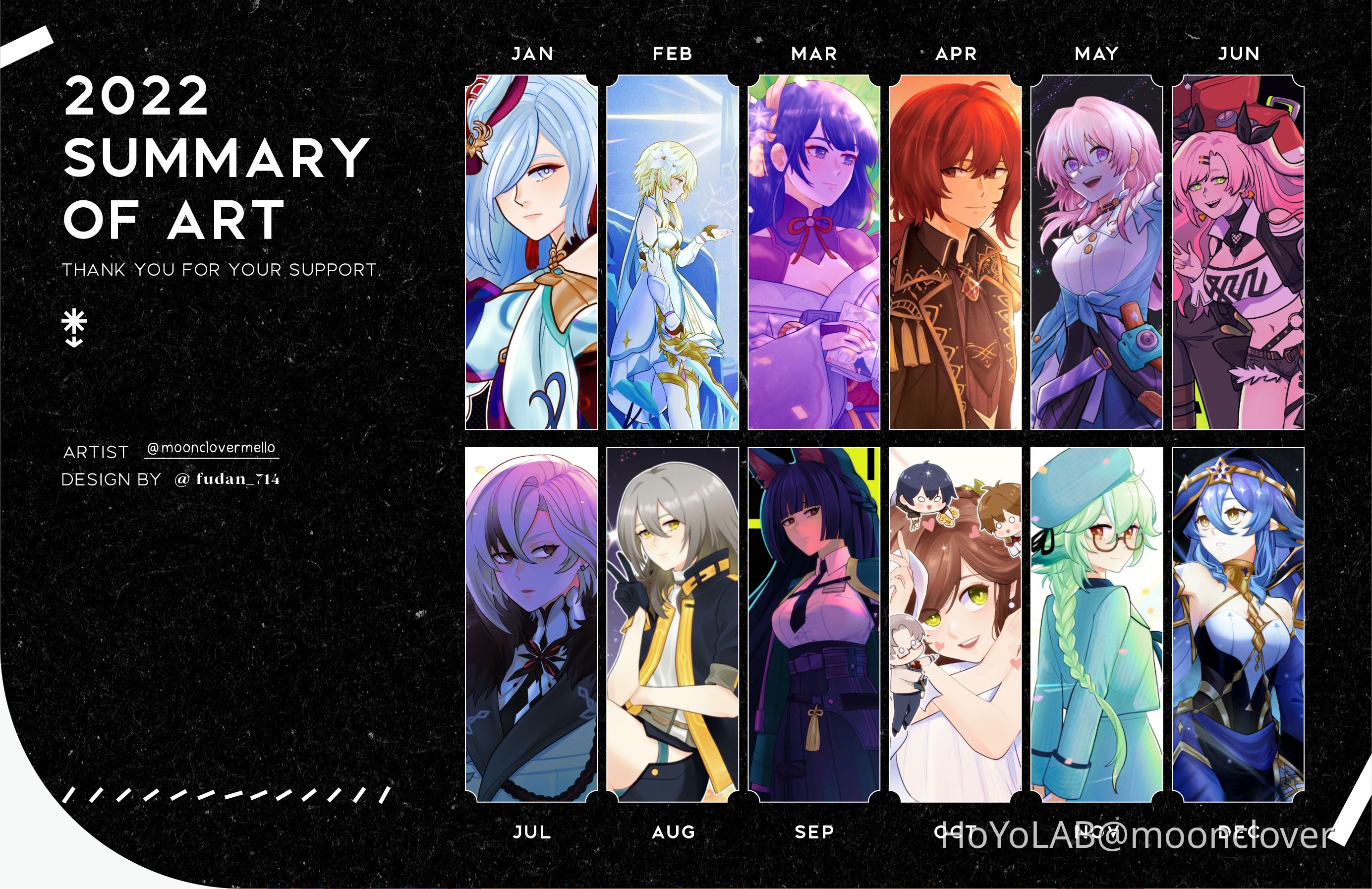 Art Summary 2022 🌙🍀 | HoYoLAB