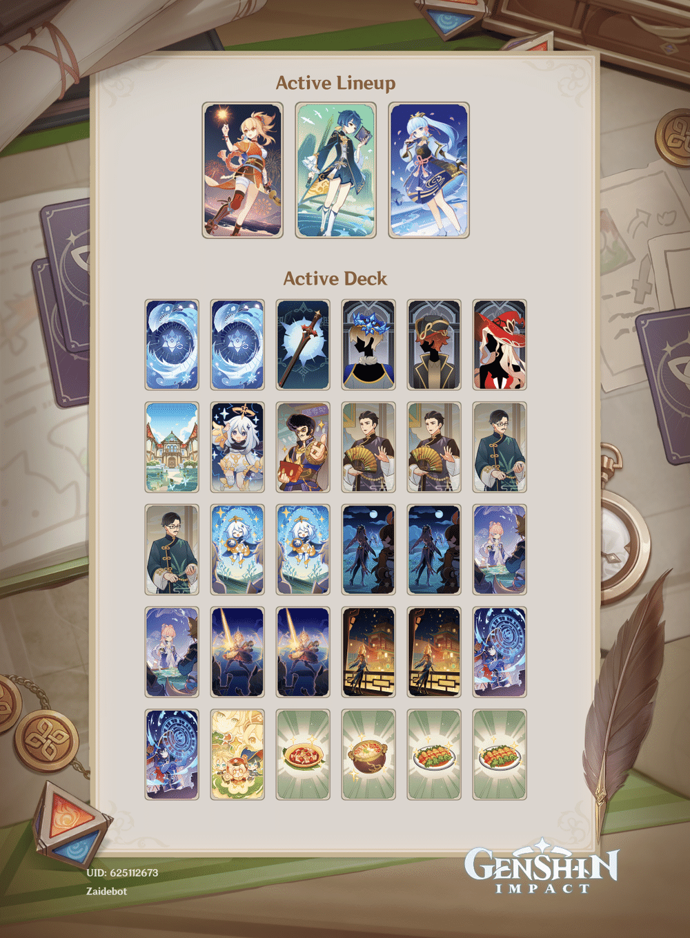 Recommended Genius Invocation TCG Character Cards Xingqiu + Yoimiya ...