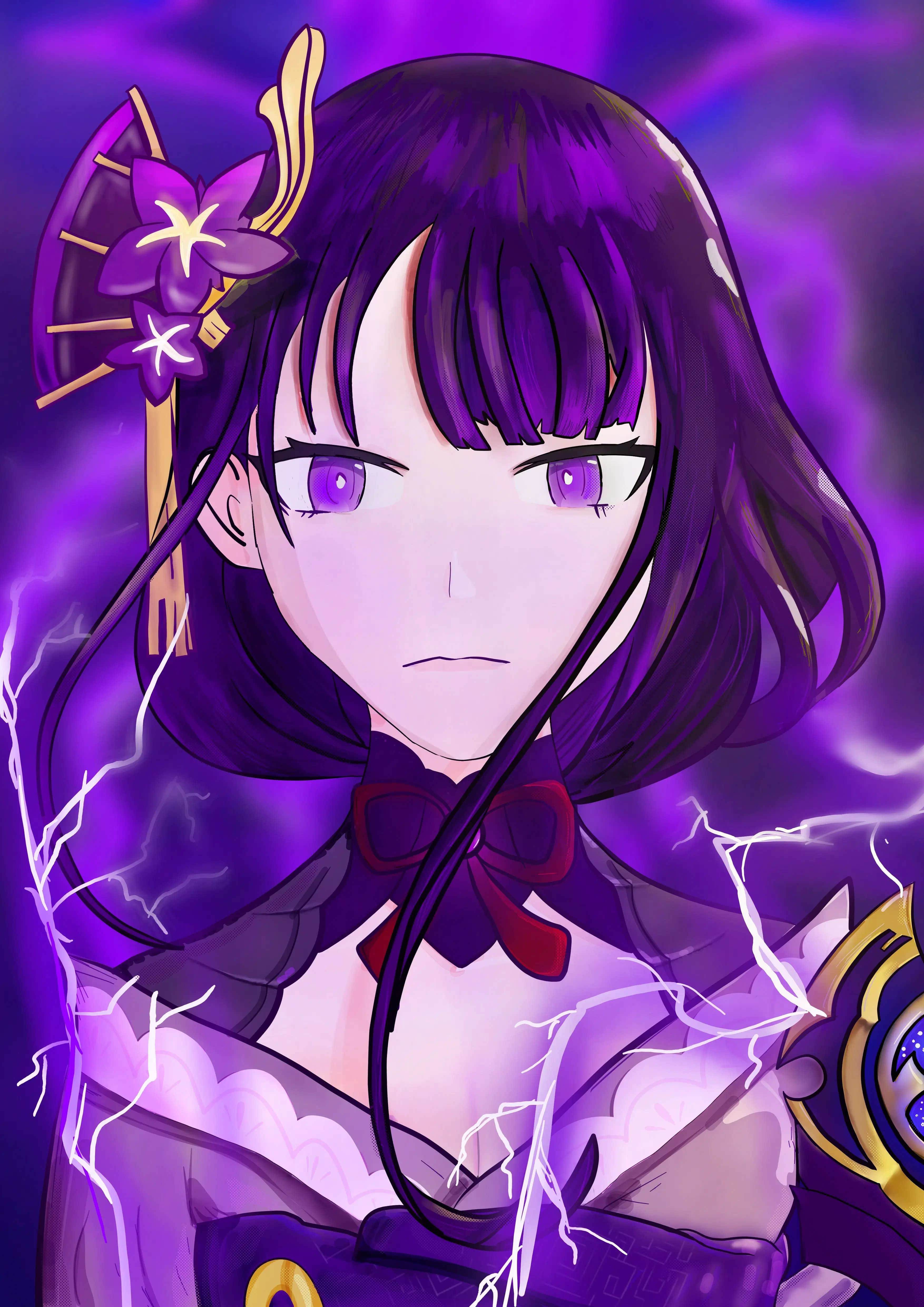 My Raiden Shogun Fanart Attempt Genshin Impact | HoYoLAB