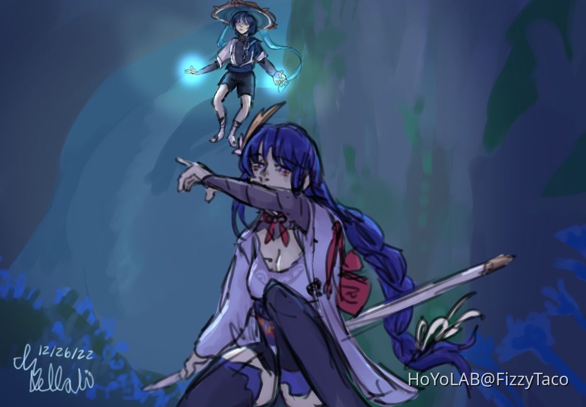 Raiden + Scara Drawing Genshin Impact | HoYoLAB