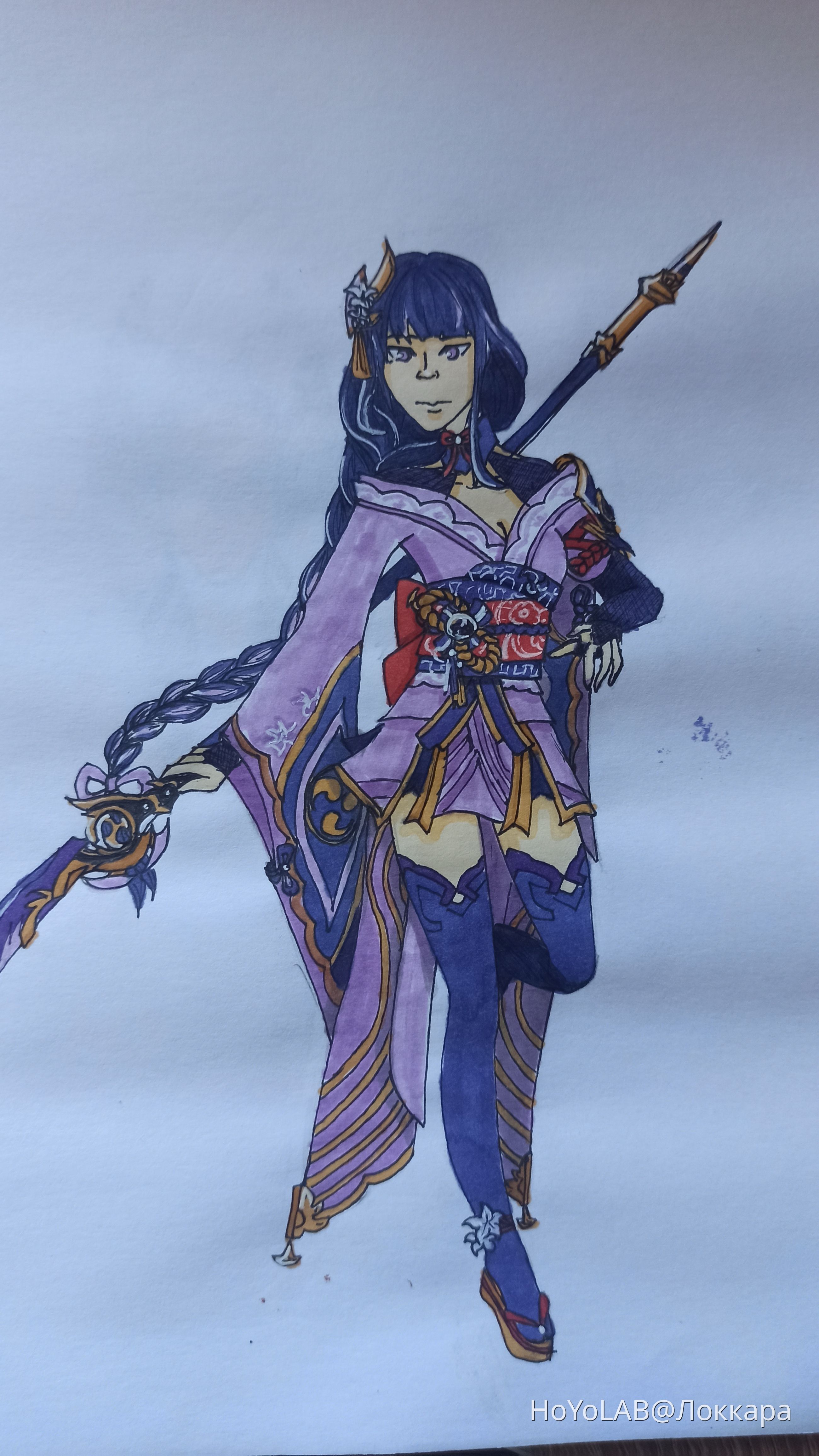 Raiden Shogun fanart Genshin Impact | HoYoLAB