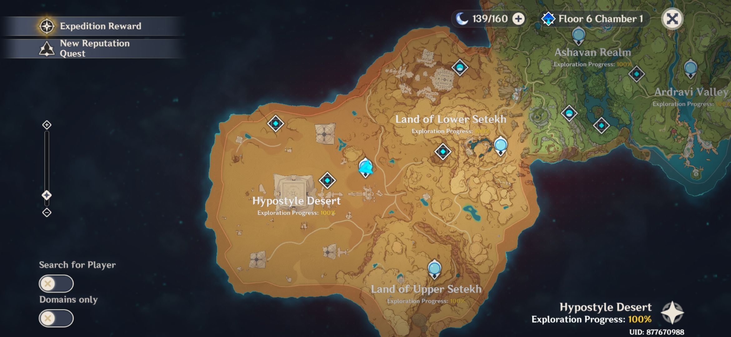 Day 9 - Hypostyle Desert - Exploration Progress : 100 % 😍 Genshin ...