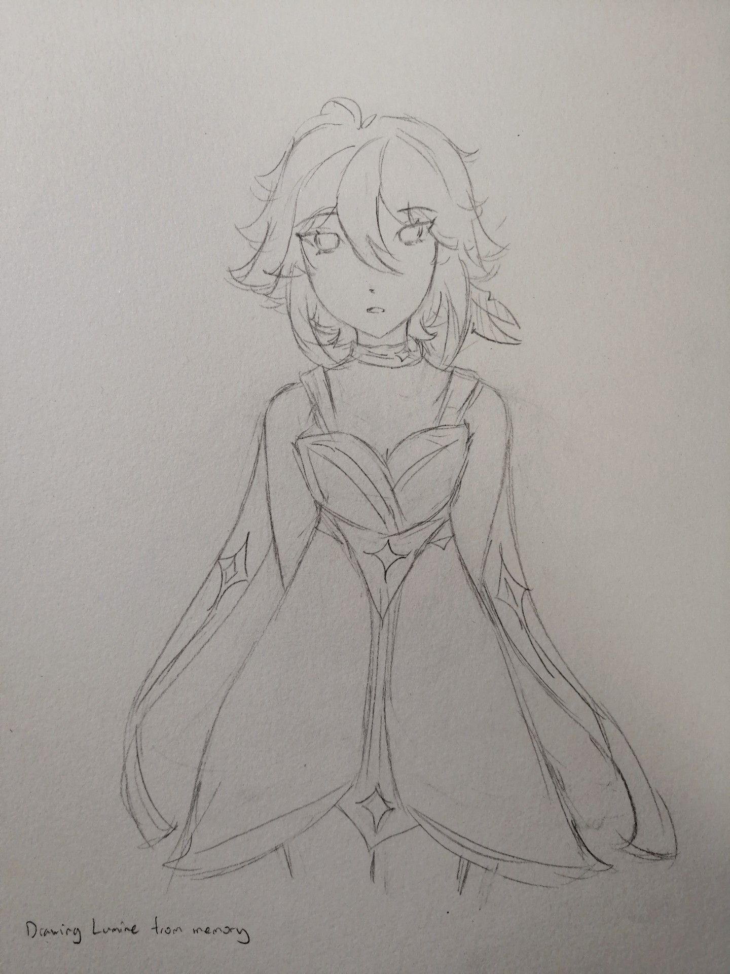 🐳 Rei_ArtZ 🐳 and I did a drawing Genshin characters from memory ...