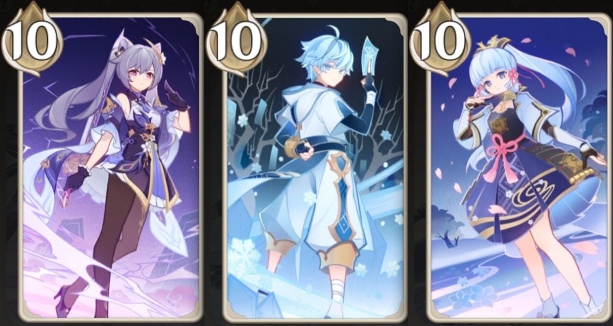 Recommended Genius Invokation TCG Character Cards + Keqing, Chongyun ...