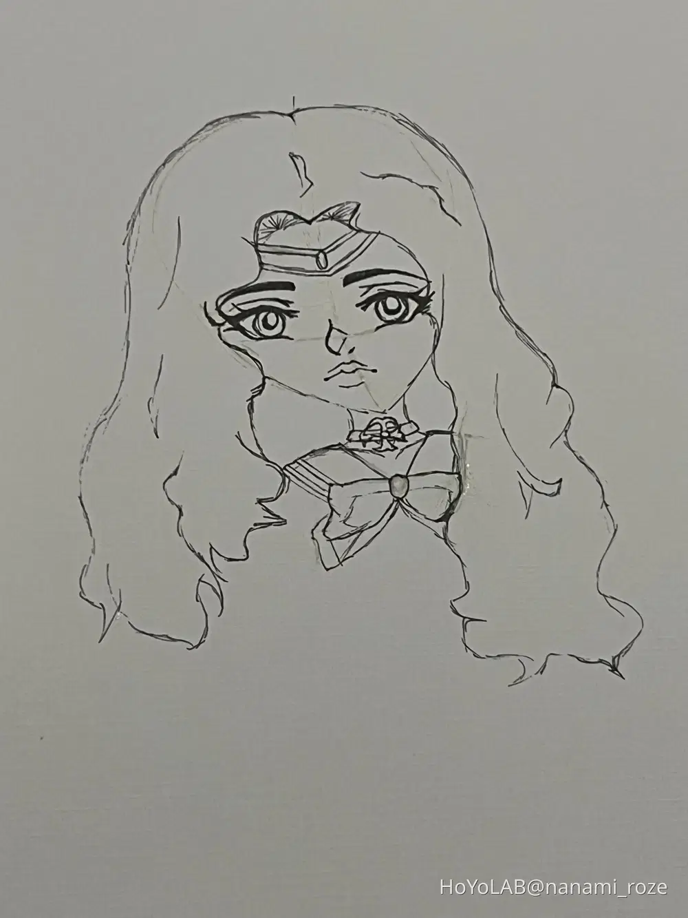 how to draw sailor moon face