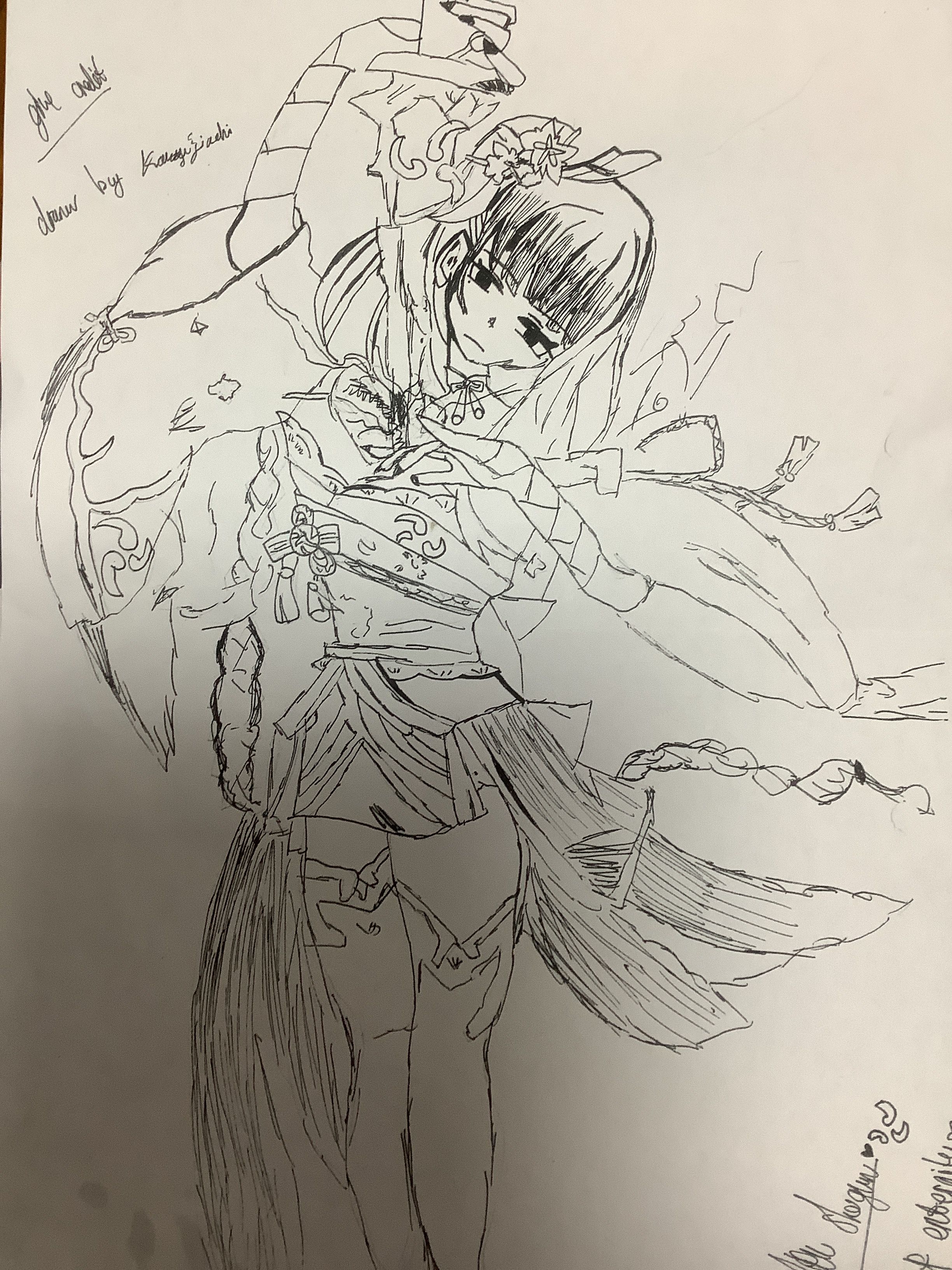 My drawing of the raiden shogun Genshin Impact | HoYoLAB