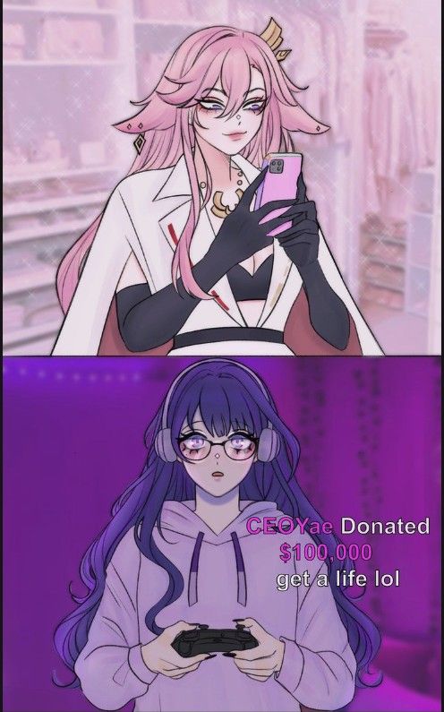 Miko and Ei Genshin Impact | HoYoLAB