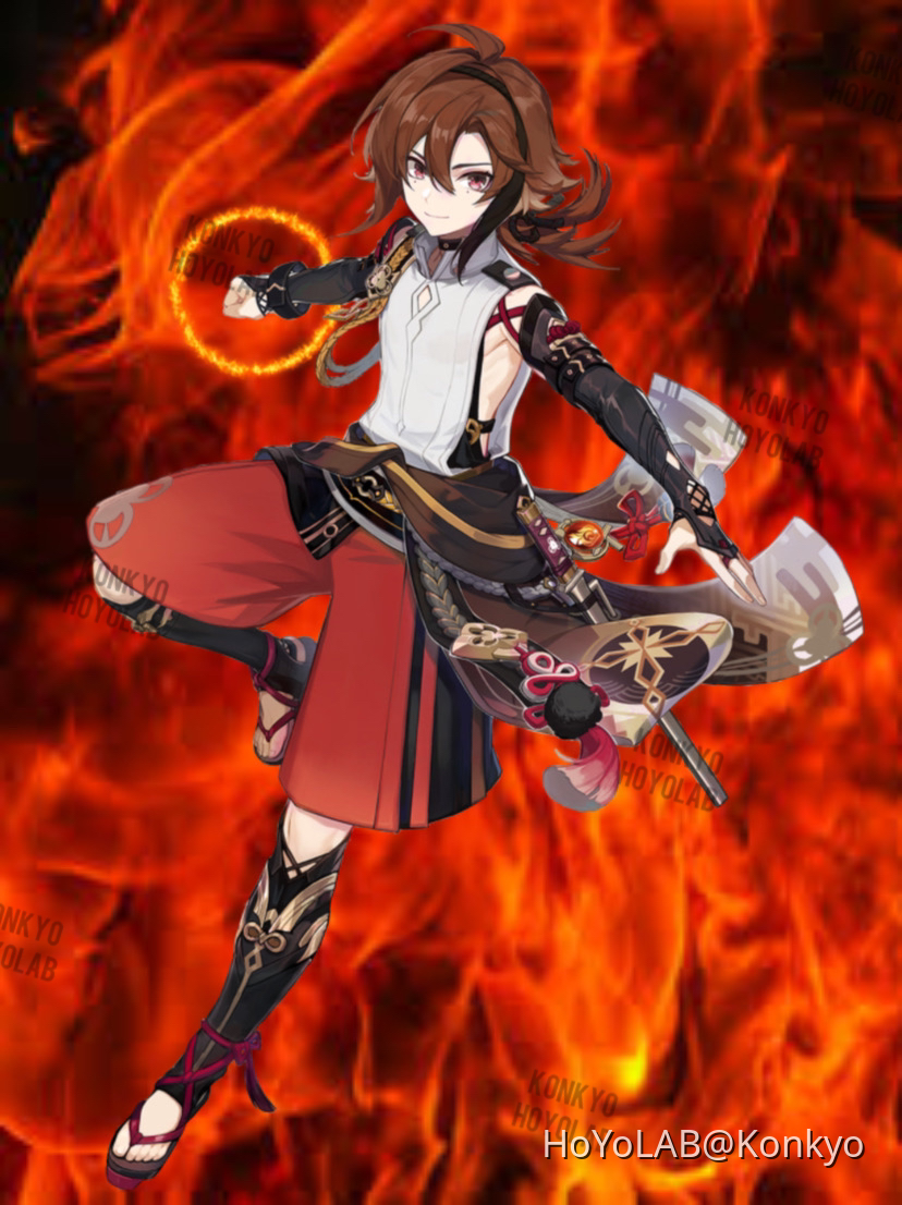 I present you pyro Heizou 🔥 Genshin Impact | HoYoLAB
