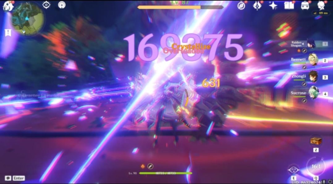 Double crown Raiden shogun 169K ticks #raidenshogunrerun Genshin Impact ...