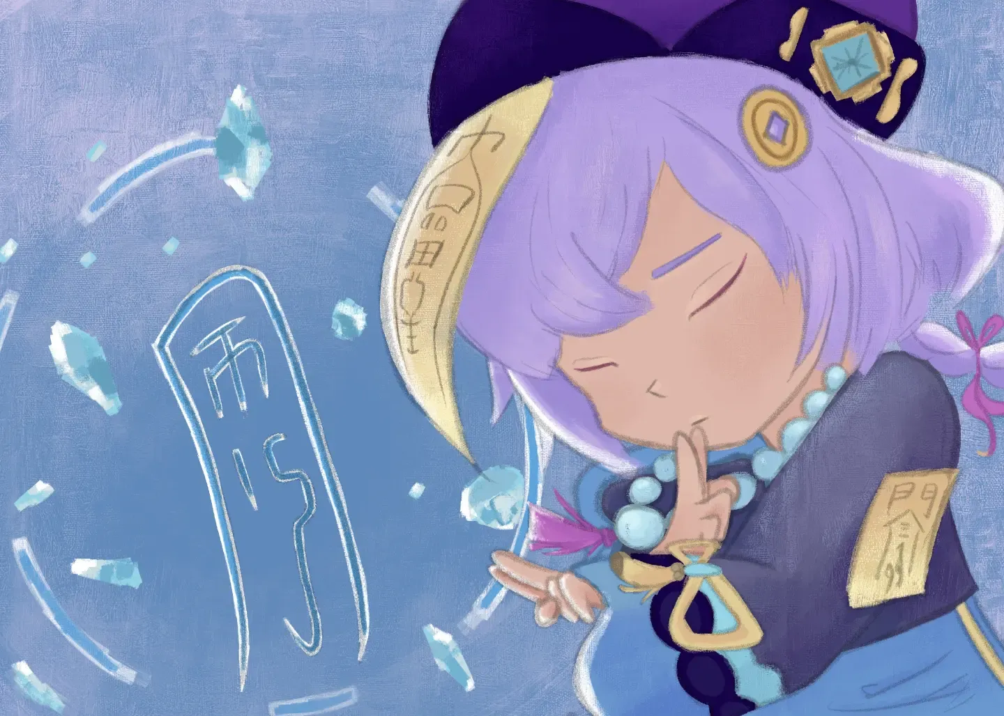 QiQi Fanart for Friend! Genshin Impact | HoYoLAB