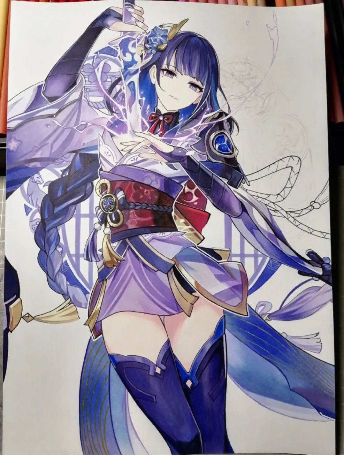 Raiden Drawing Genshin Impact | HoYoLAB