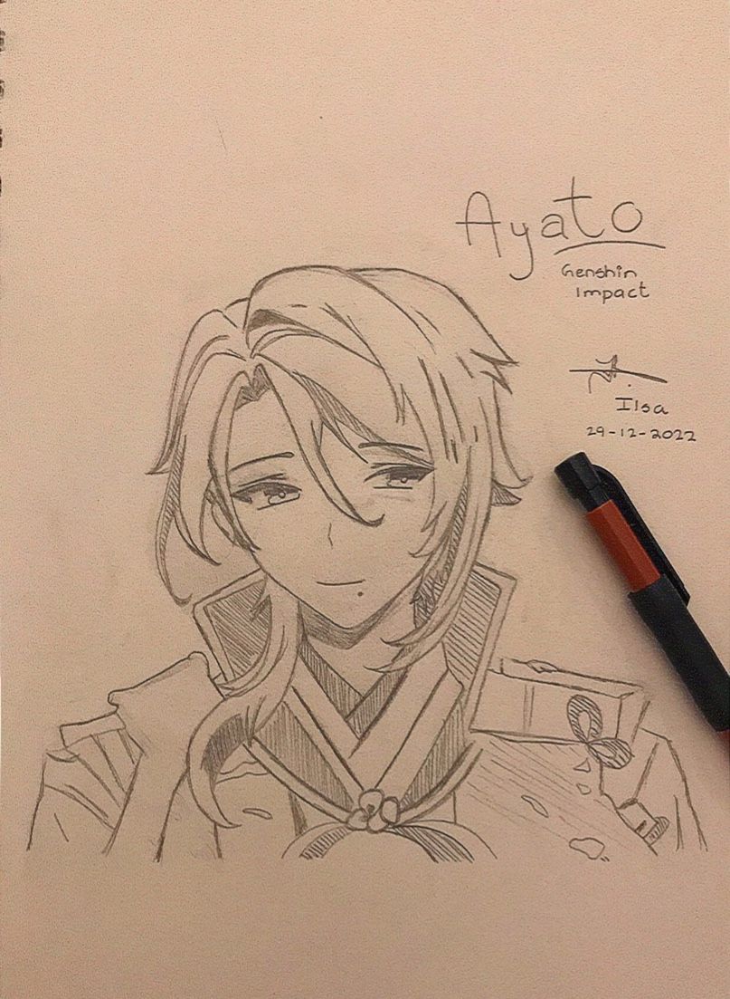 Ayato Art by Me Genshin Impact | HoYoLAB