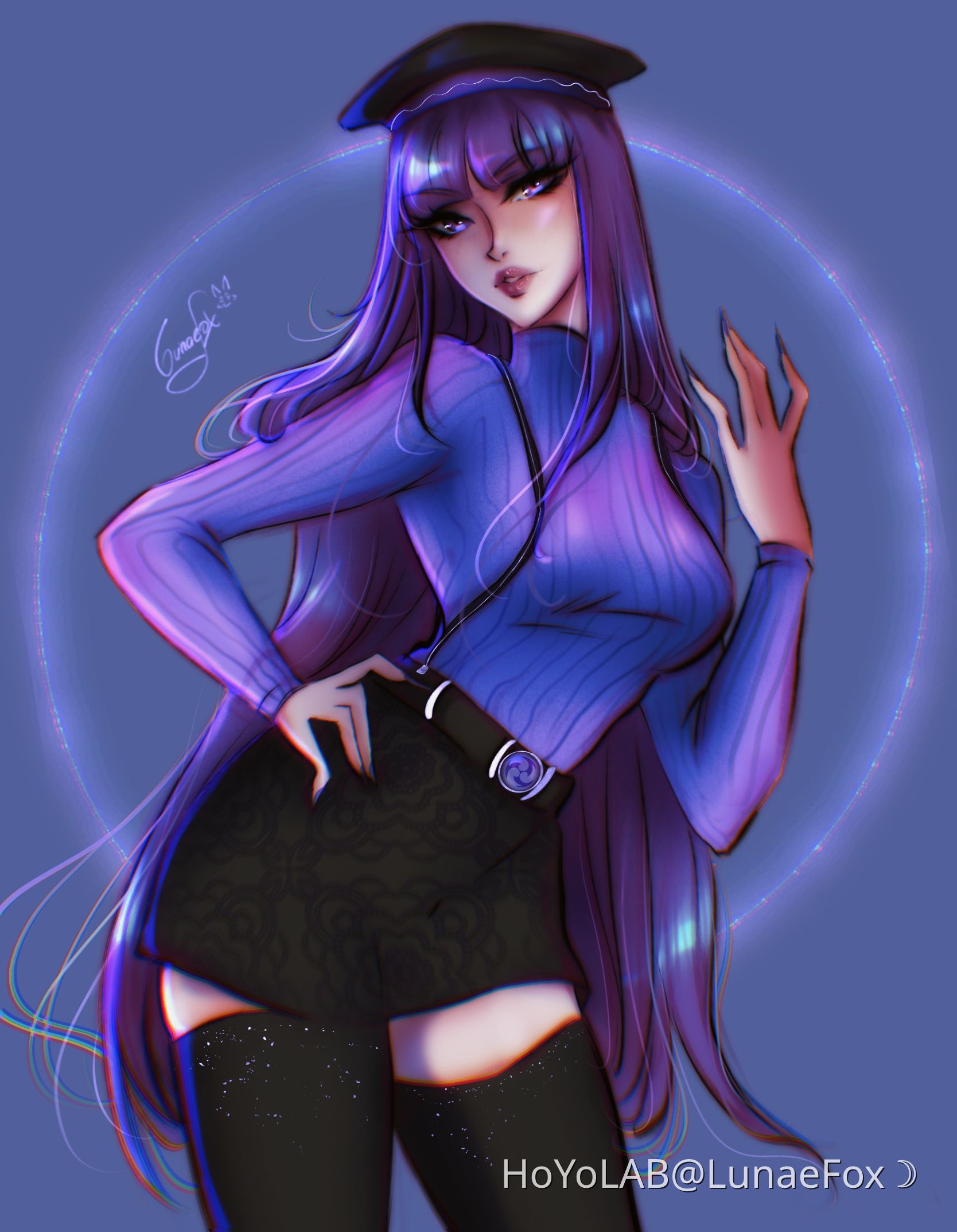 Modern Riden Outfit fanart contest Genshin Impact | HoYoLAB